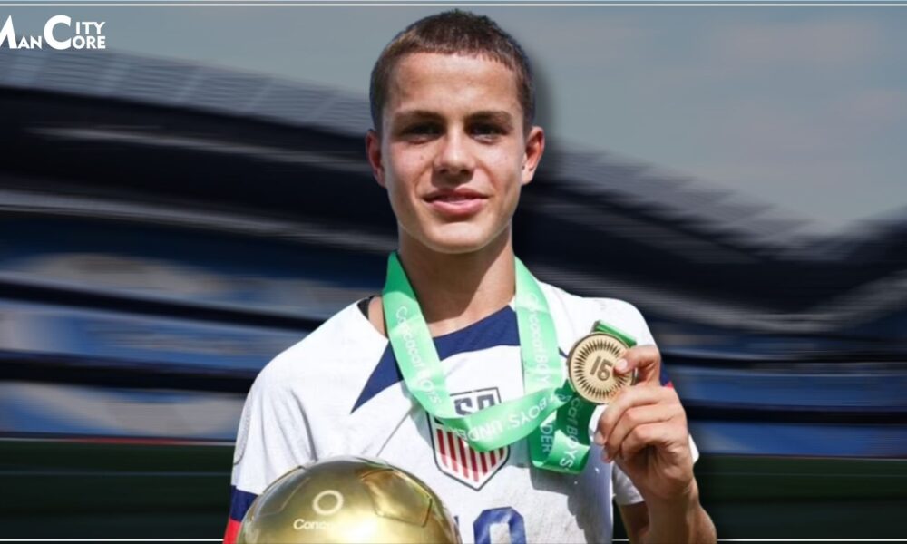 Cavan Sullivan impresses during Manchester City training